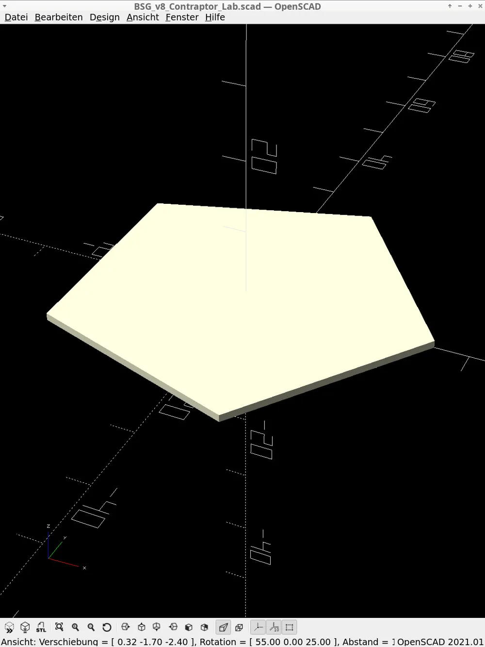 BSG 2D PENTAGON | Basic shape by Contraptor LabMakerWorld: Download ...