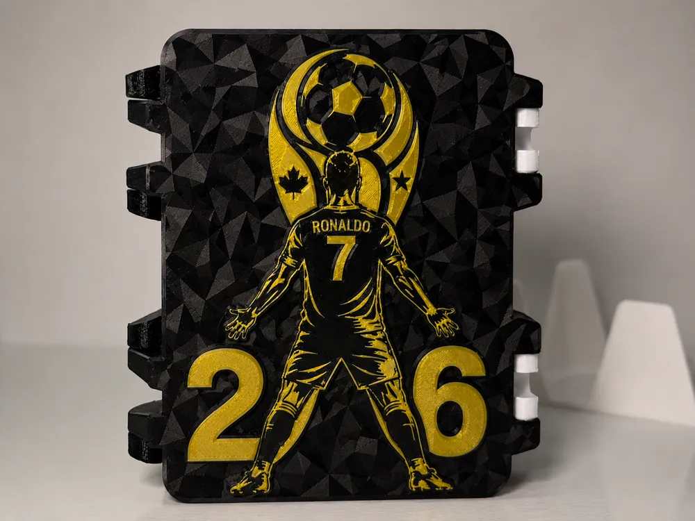 Cristiano Ronaldo World Cup Sticker Box 2026 - Free 3D Print Model ...