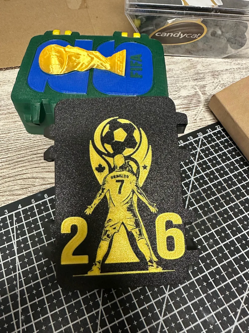 Cristiano Ronaldo World Cup Sticker Box 2026 - Free 3D Print Model ...