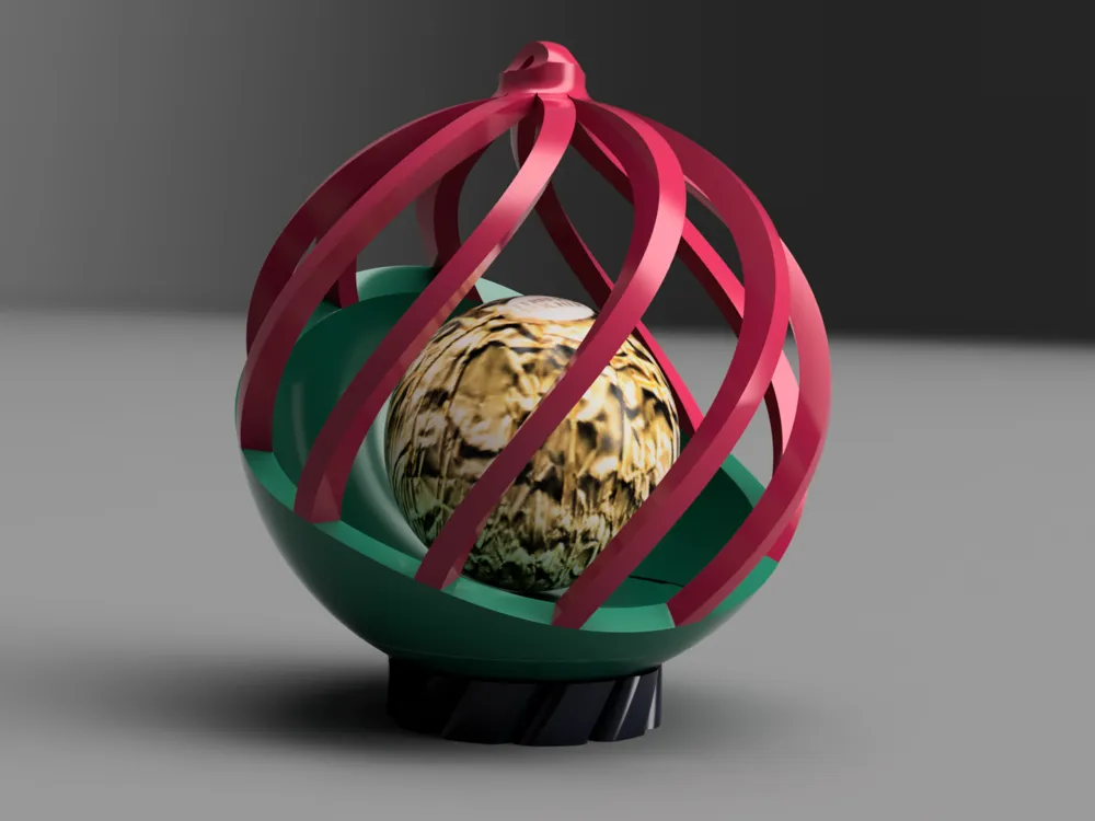 Ferrero Rocher Christmas Ornament - Free 3D Print Model - MakerWorld