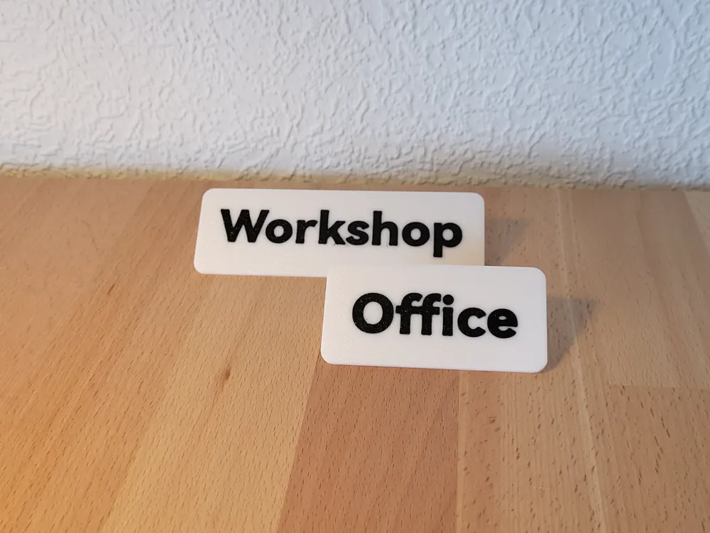 Customizable name tag for IKEA Skadis pegboard by N405 - MakerWorld