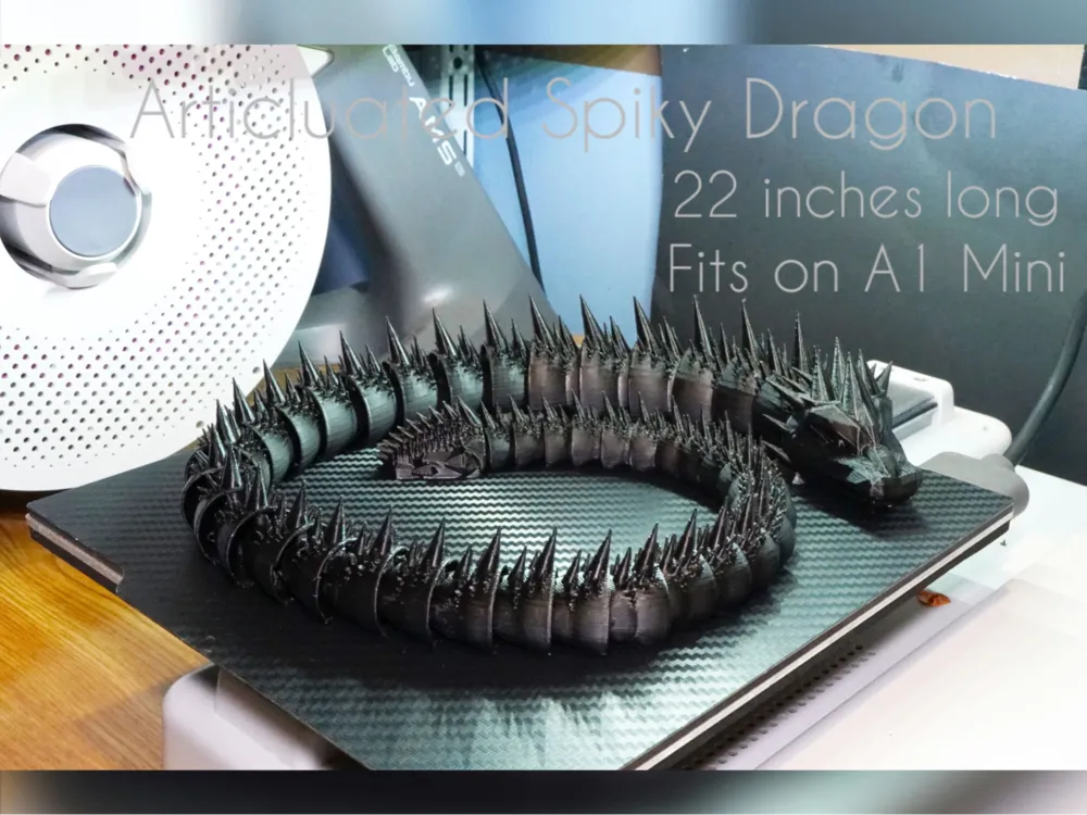 Articulated Spiky Dragon by SternPrinting - MakerWorld