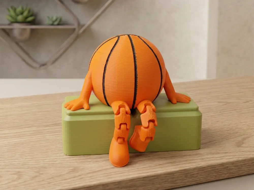 Articulated Basketball Buddy in two colors - Free 3D Print Model ...