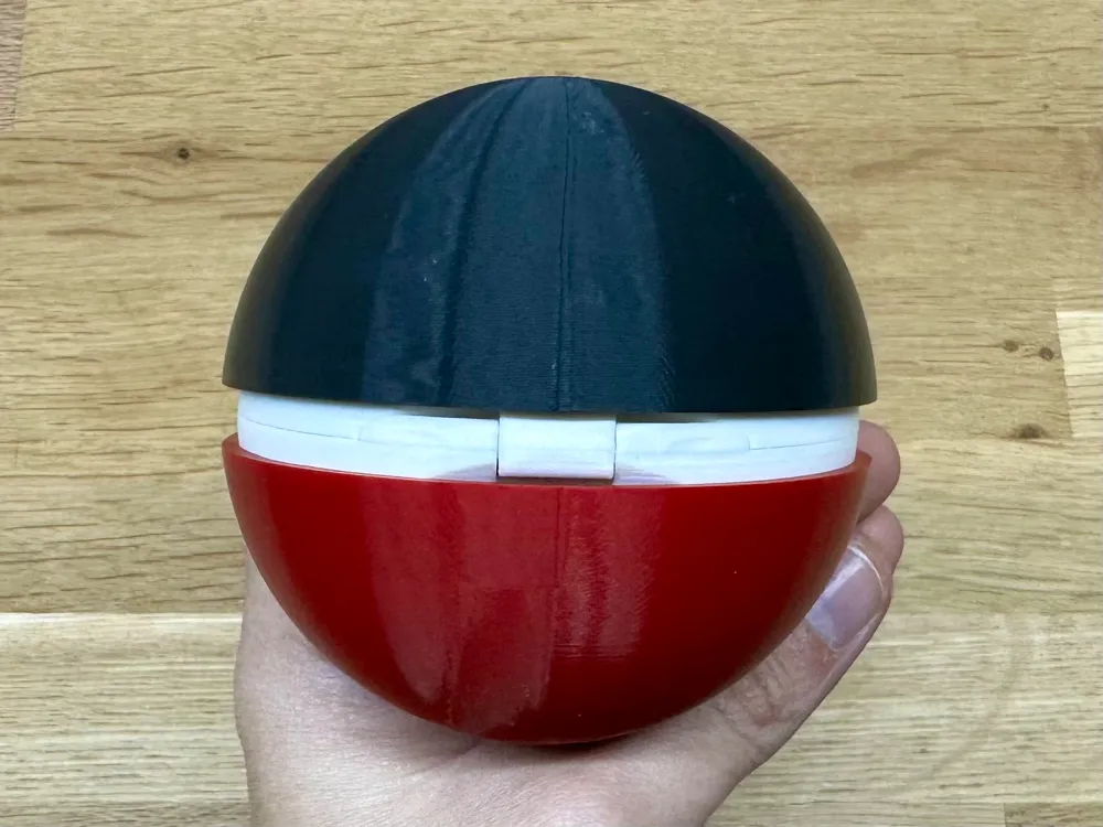 Team Rocket Ball - Pokemon - Pokeball Functional - Free 3D Print Model ...