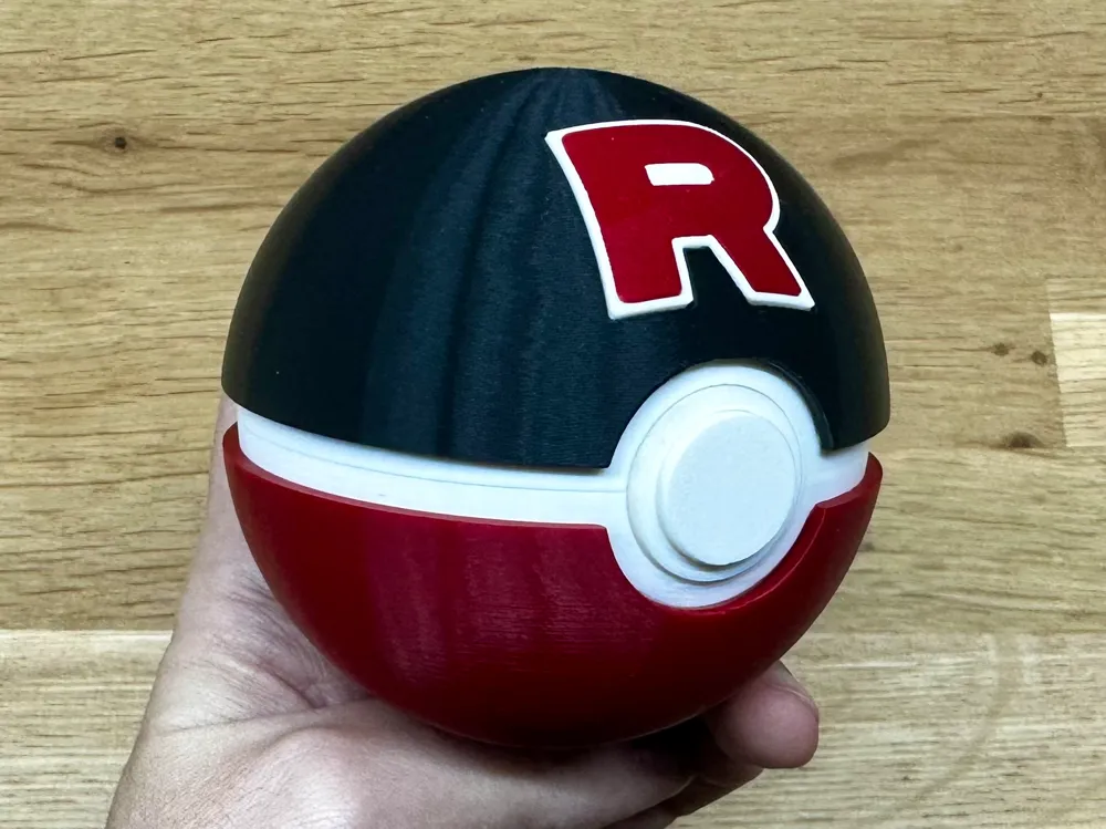 Team Rocket Ball - Pokemon - Pokeball Functional by Torikami MakerWorld ...