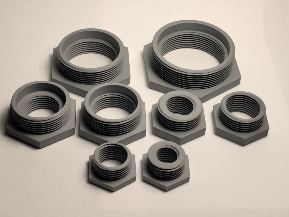 Cable Gland thread Reducer Adapters M12 - M50 - Free 3D Print Model ...