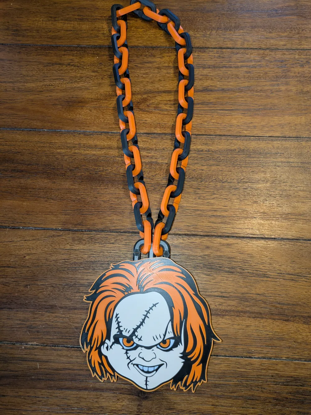 Chucky oversized pendant with chain AMS ready - Free 3D Print Model ...
