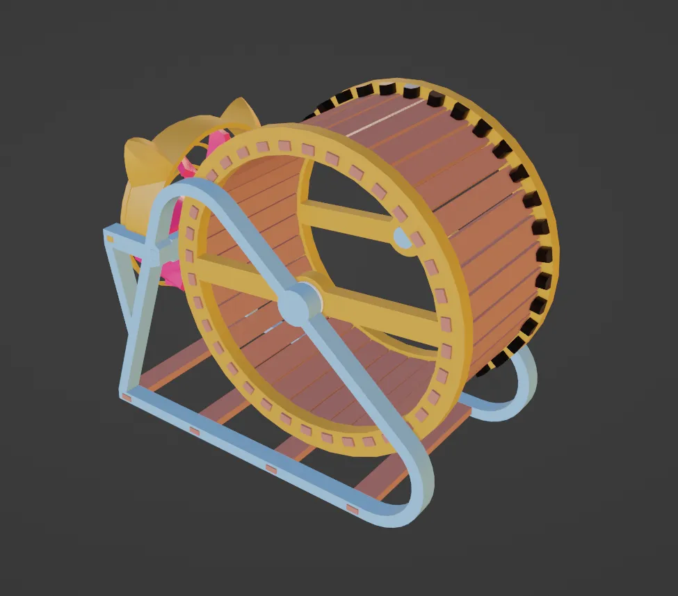 Hamster Treadmill - Bioenergy fan by SOFUN_ARTMakerWorld: Download Free 3D Models