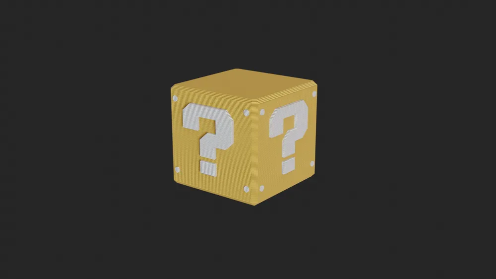 Super Mario Question Mark Box by Level UP - MakerWorld