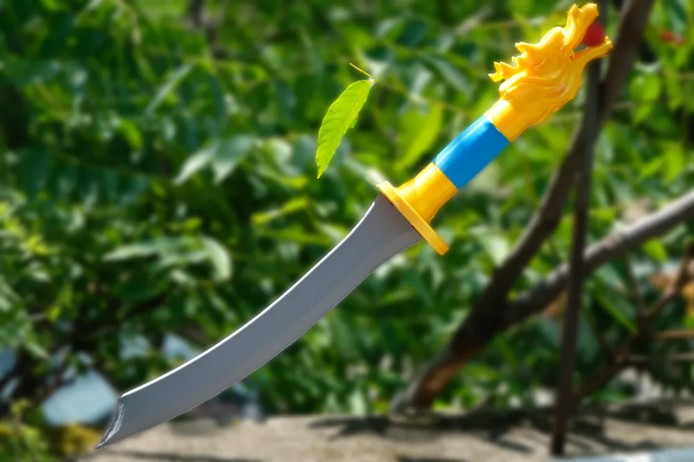 Dragon head short knife toy cosplay props龙首短刀玩具 by 补补觉去 - MakerWorld