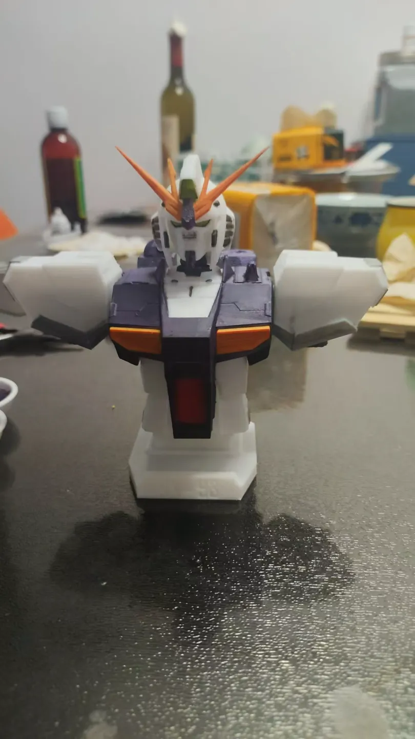 Gundam bust, Gouf Custom, miniature, single plate by 黑方狼灭 MakerWorld ...