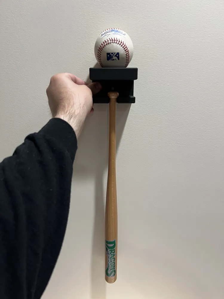 Mini bat & ball display - Free 3D Print Model - MakerWorld