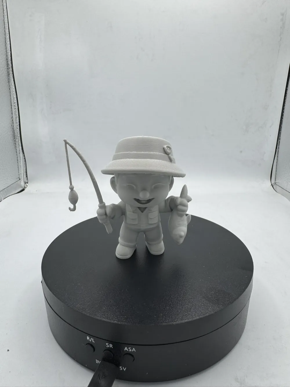 Cute Chibi Fisherman holding a fish by WispHollow MakerWorld: Download ...