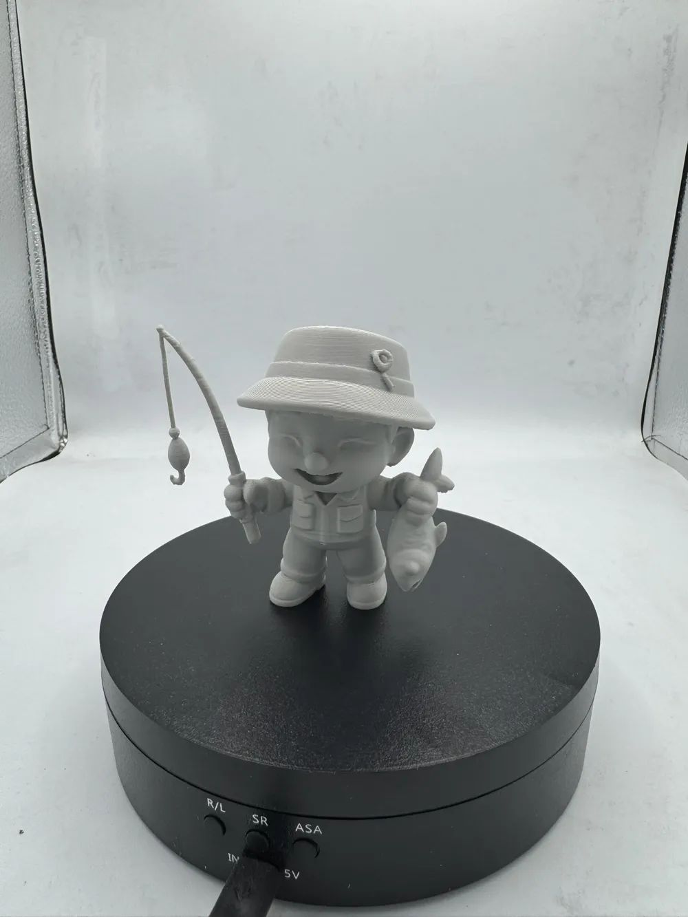 Cute Chibi Fisherman holding a fish by WispHollow MakerWorld: Download ...