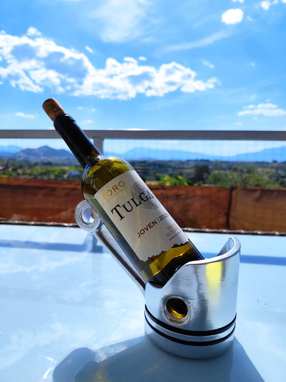 Titular de botella de vino tipo pistón gigante por MY LIGHT MakerWorld ...