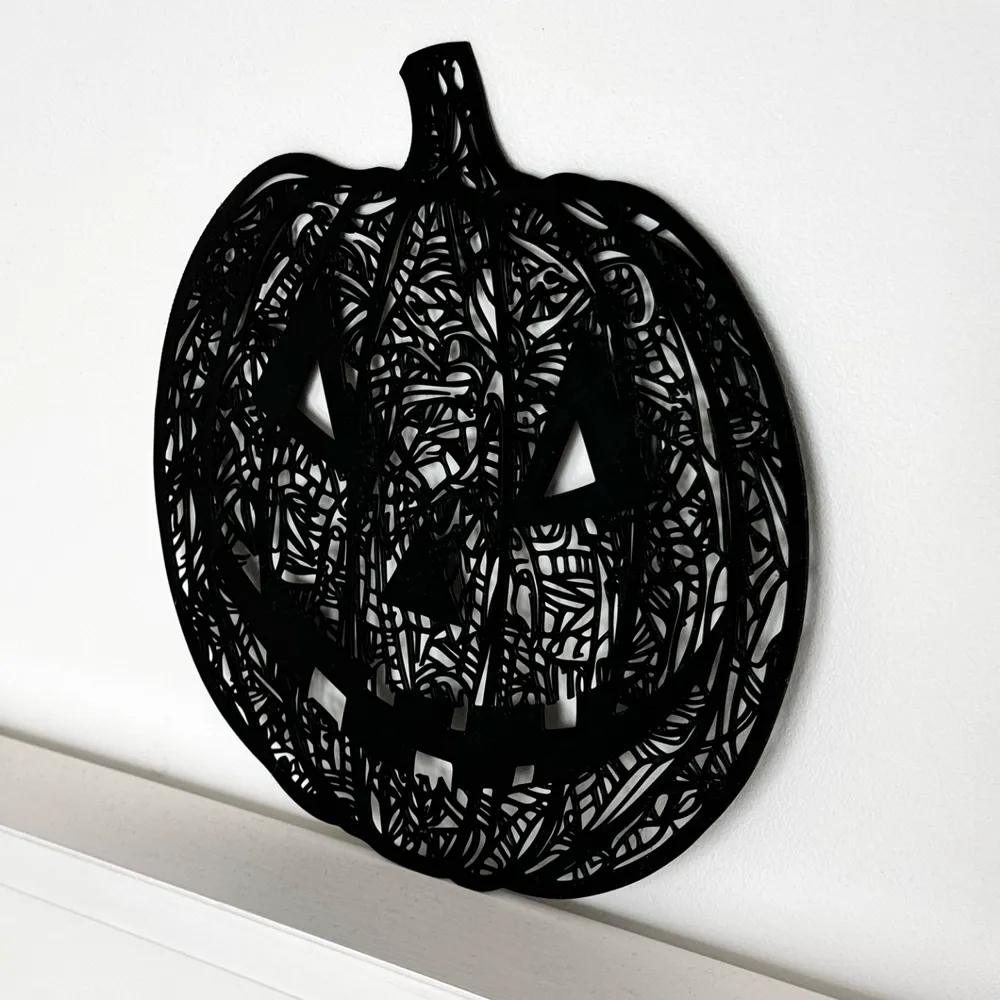 Jack-o-Lantern Halloween Pumpkin 2D Wall Art Decor by 29FLO - MakerWorld