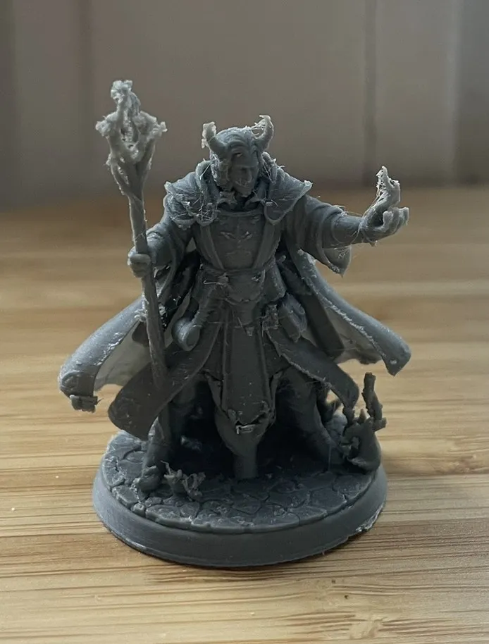 Human Warlock Miniature - Free 3D Print Model - MakerWorld