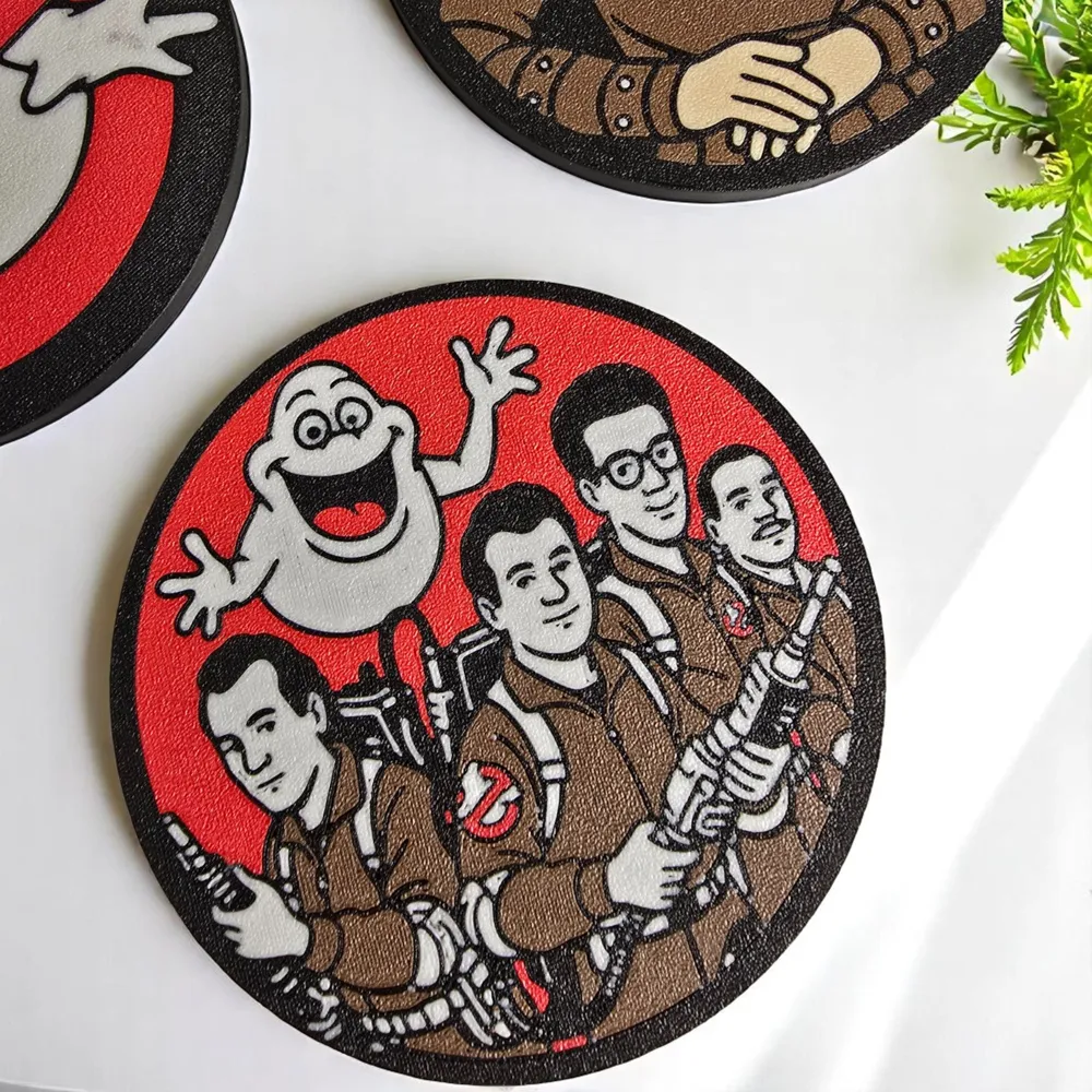 Ghostbusters Coasters Retro Cartoon Inspired Set by johnnyTbird ...