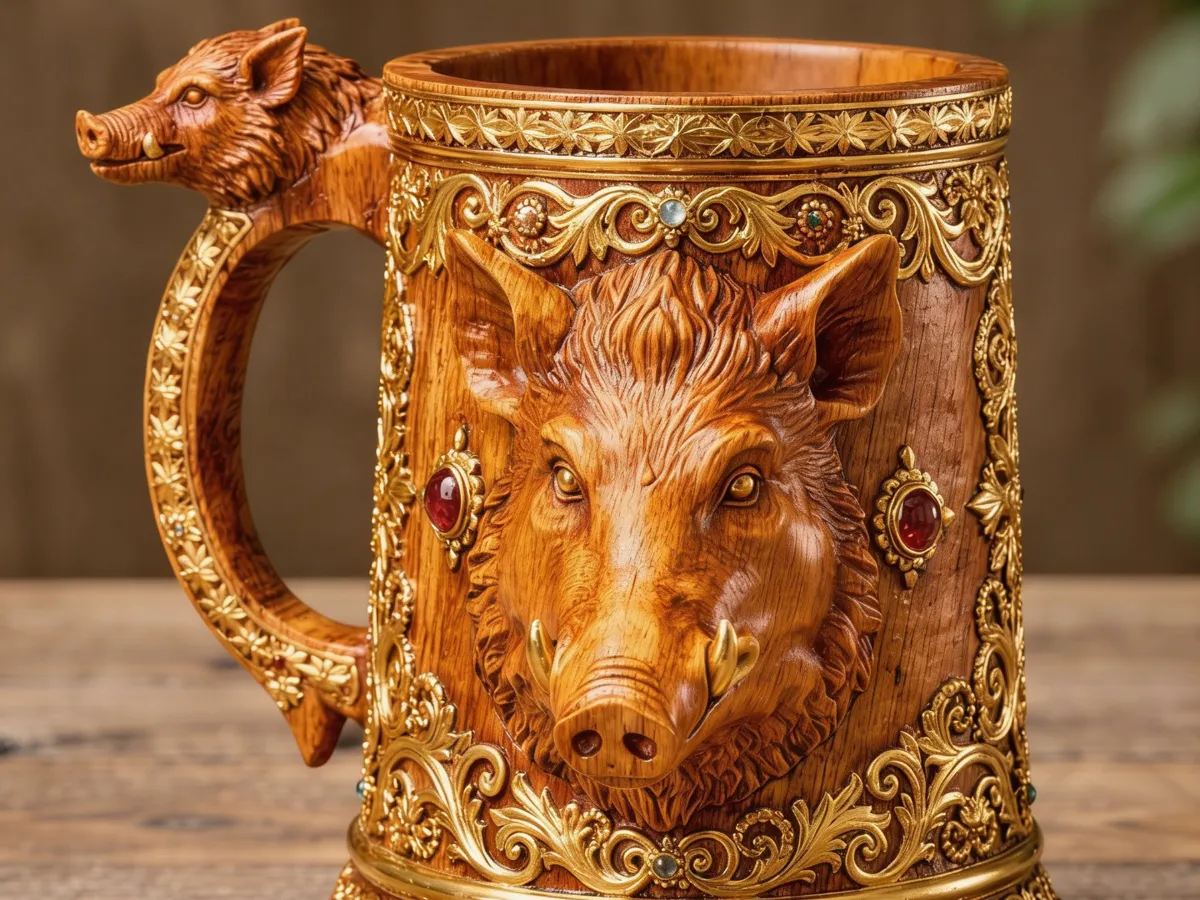 Wild Boar Jug - Free 3D Print Model - MakerWorld