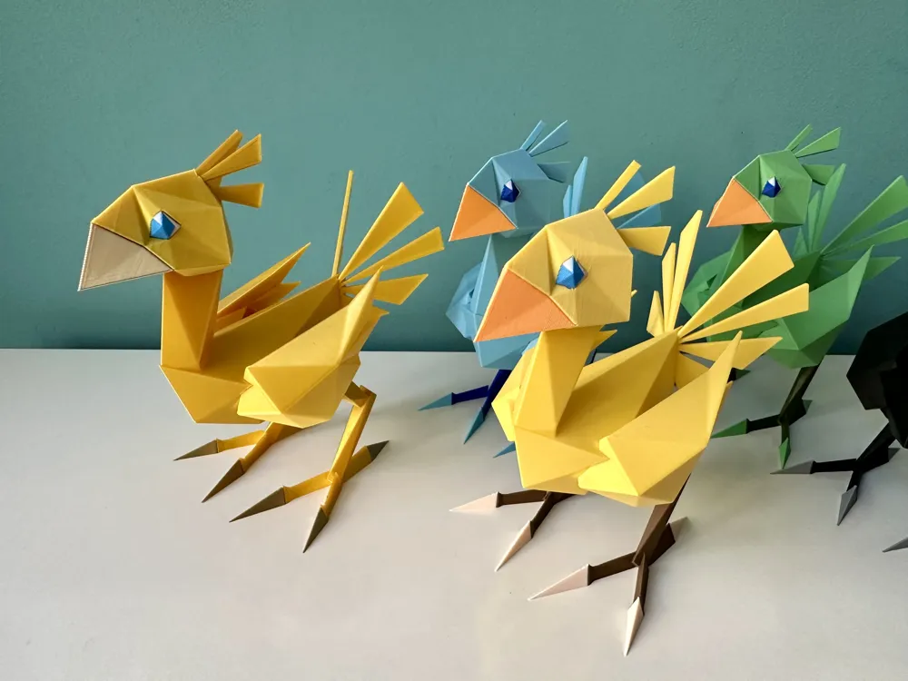 Final Fantasy VII - CHOCOBO - MULTIPART - FF7 - Free 3D Print Model ...