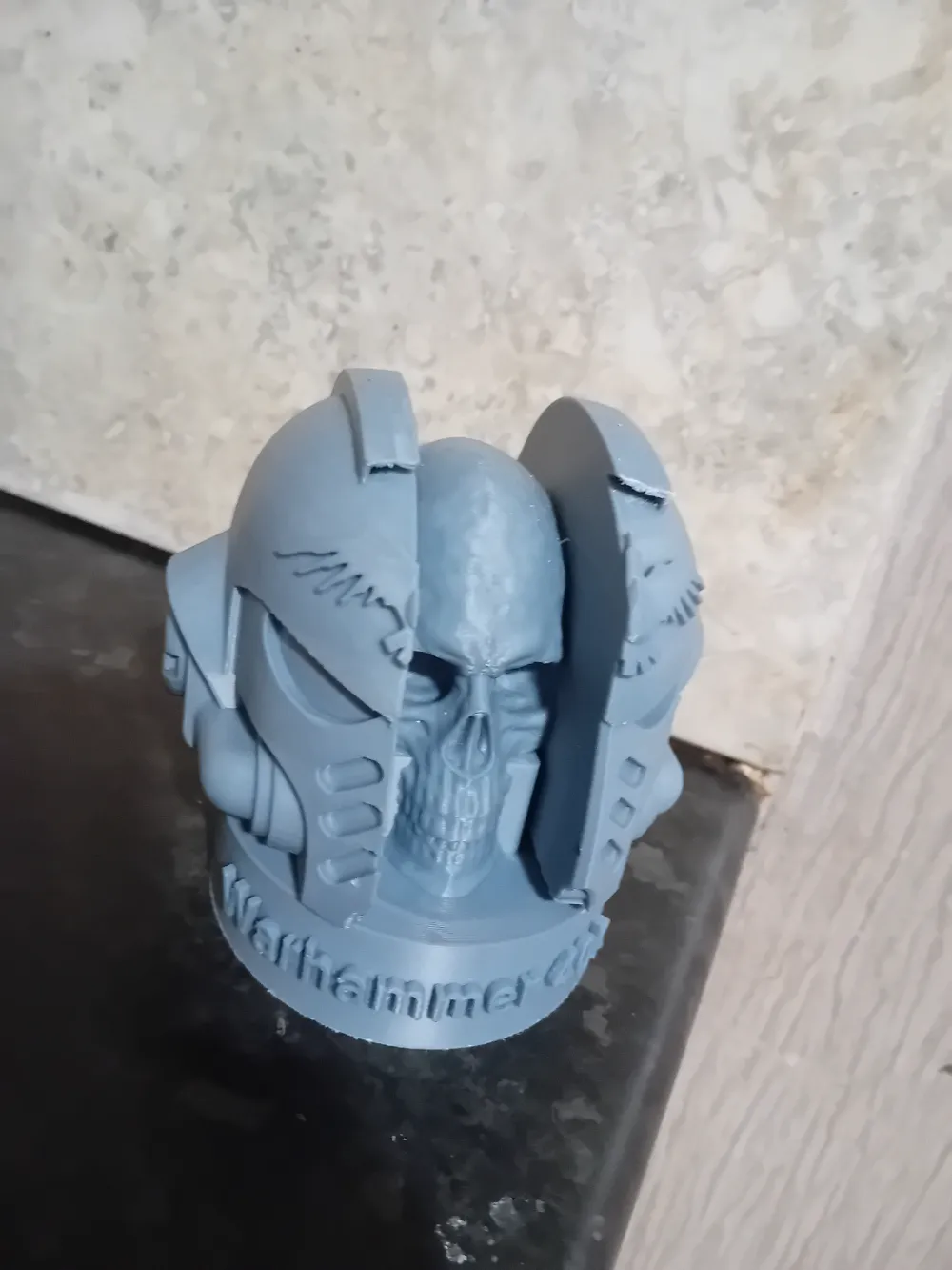 Warhammer 40k Space Marine Skull Ornament by Satan Studio - MakerWorld