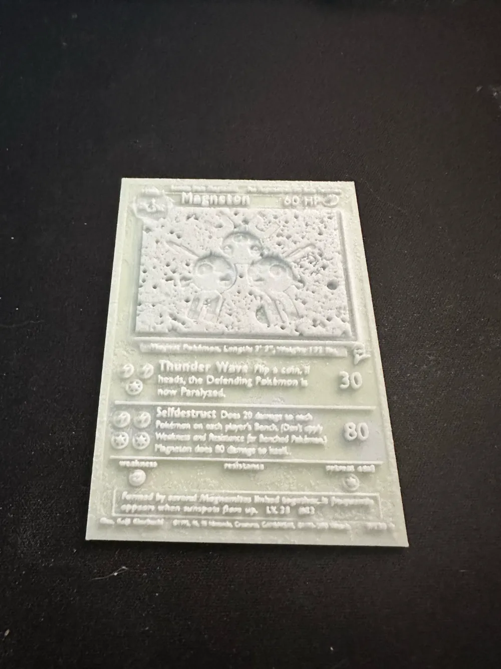 Magneton Pokemon Card Lithophane by thatguy08 - MakerWorld