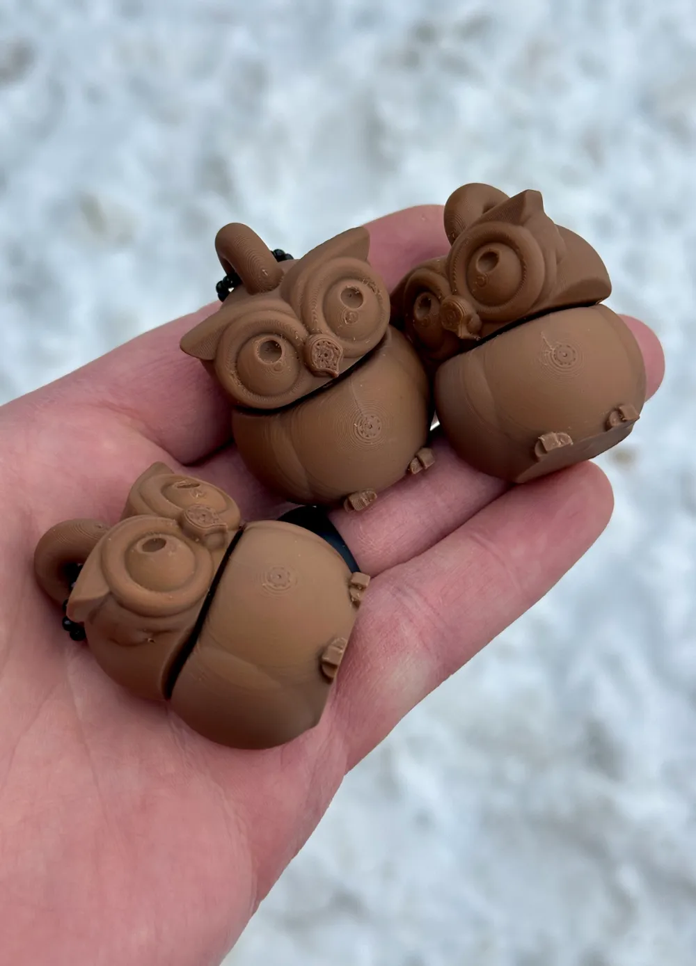 Swivel Head Hoot Owl Keychain Fidget by Justin Koch - MakerWorld