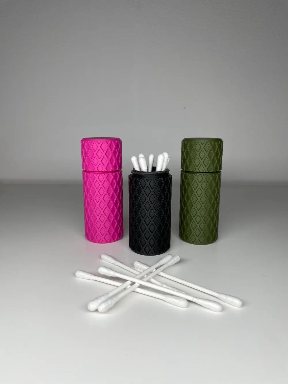 Cotton Swab (QTip) Travel Container - Free 3D Print Model - MakerWorld