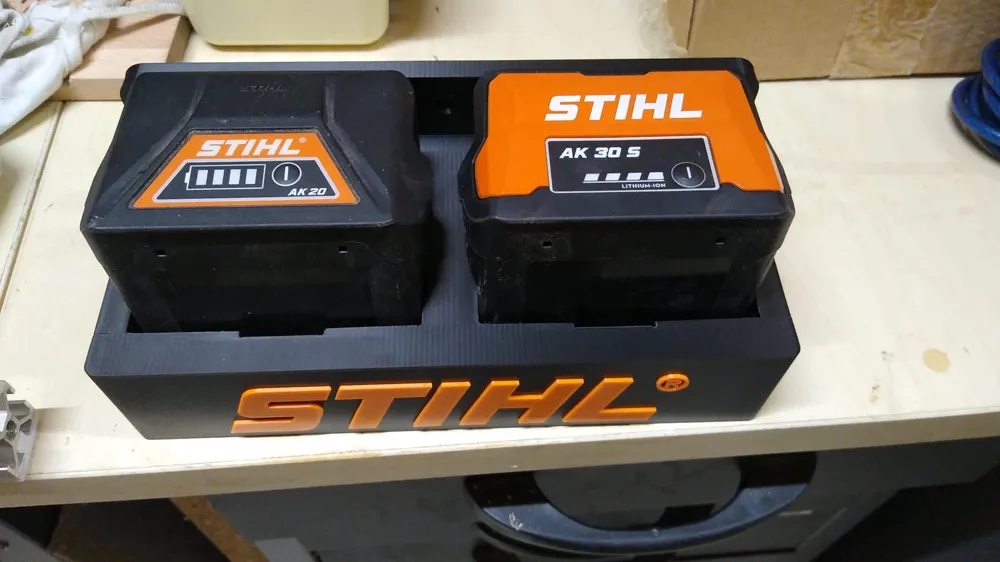 Stihl Battery Holder Wall Mount - 2 Units by mr_mkaay - MakerWorld