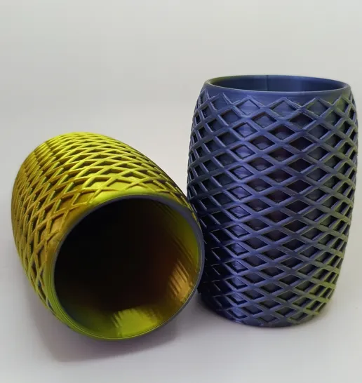Spectral Grid Vase or as a Cup - Free 3D Print Model - MakerWorld