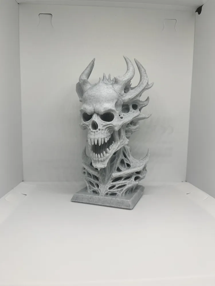 Thorned Revenant skull bust - Free 3D Print Model - MakerWorld