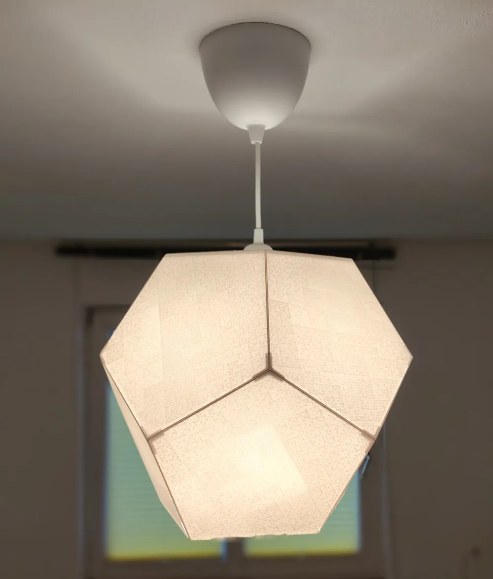 Big Dodecahedron Lamp Ø 414 mm / 16 ¼ " by heapstar - MakerWorld
