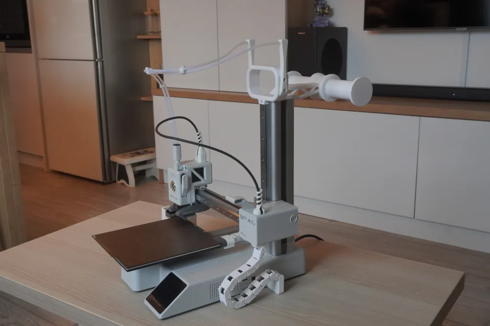 A1 Mini Dual Spool Handle quick filament swaps by Ivy & Manu Designs ...