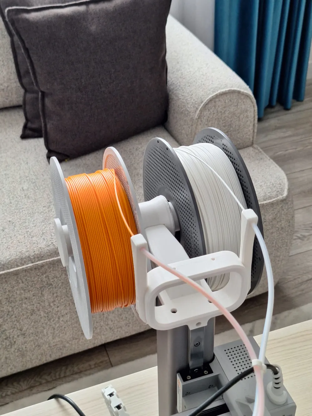 A1 Mini Dual Spool Handle quick filament swaps v2 - Free 3D Print Model ...