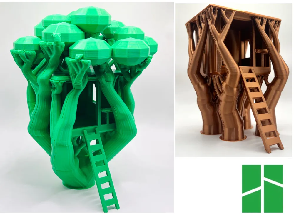 Bambu Lab Organic Treehouse - Free 3D Print Model - MakerWorld