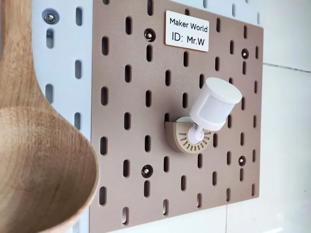 Xiaomi Mijia Human Body Sensor 2S IKEA pegboard mount by Mr.W - MakerWorld