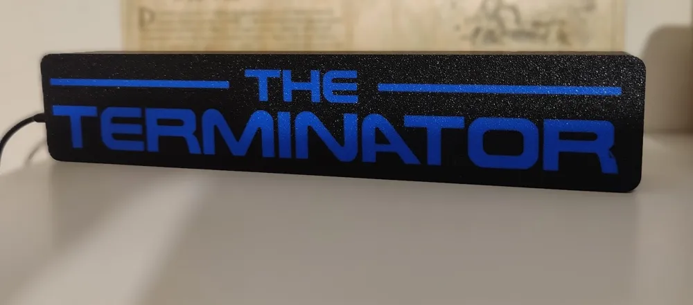 The Terminator Lightbox by KF Designs - MakerWorld