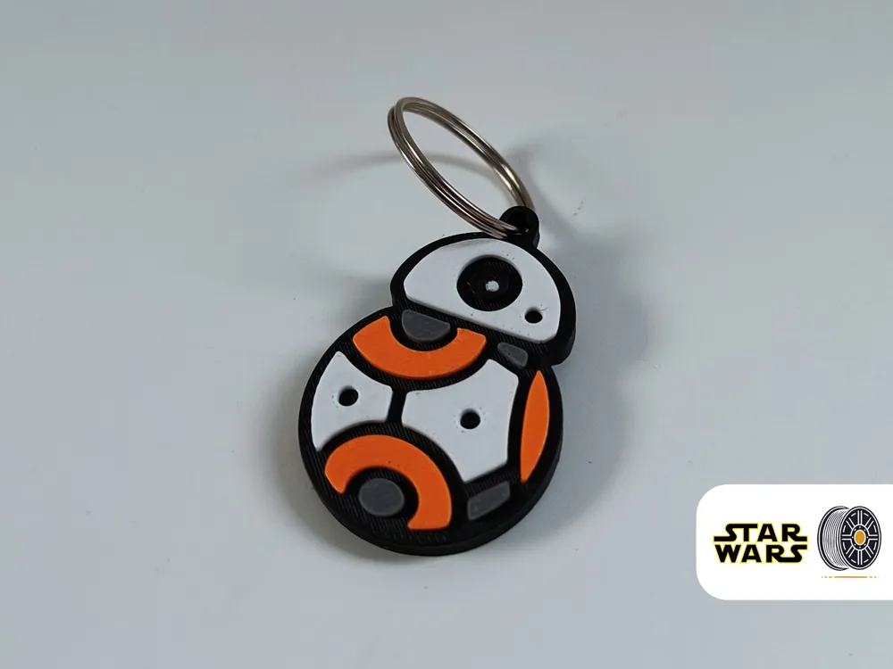 BB-8 | Star Wars Keychain Series (AMS) - Free 3D Print Model - MakerWorld