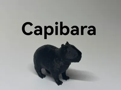 capibara 3d print model download - MakerWorld