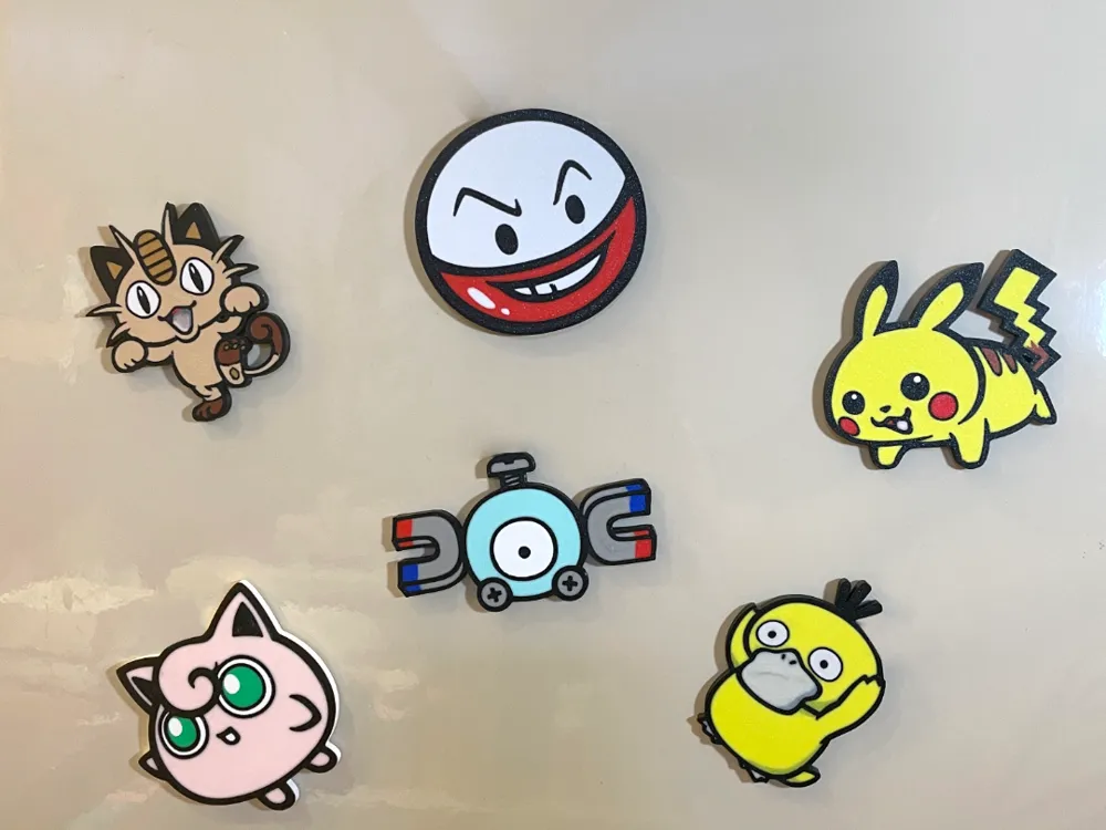 Pokémon Characters Fridge Magnets by ME STUDIO MakerWorld: Download ...