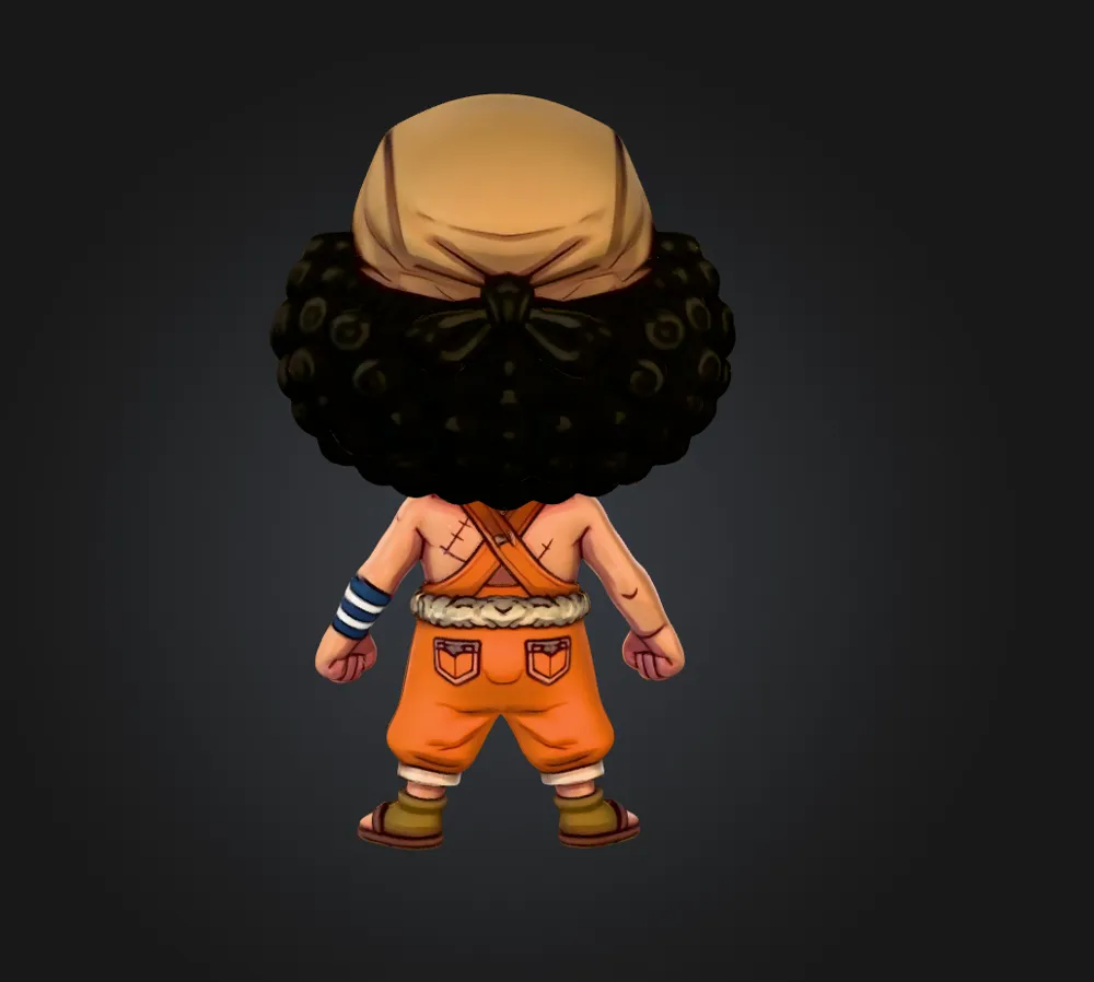 "Dios" Usopp Chibi - Pose de francotirador de One Piece - Modelo de ...