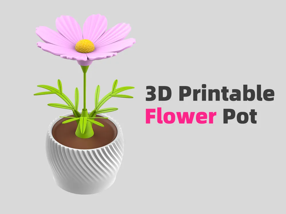 3D Printable Flower Pot by wuguigui - MakerWorld