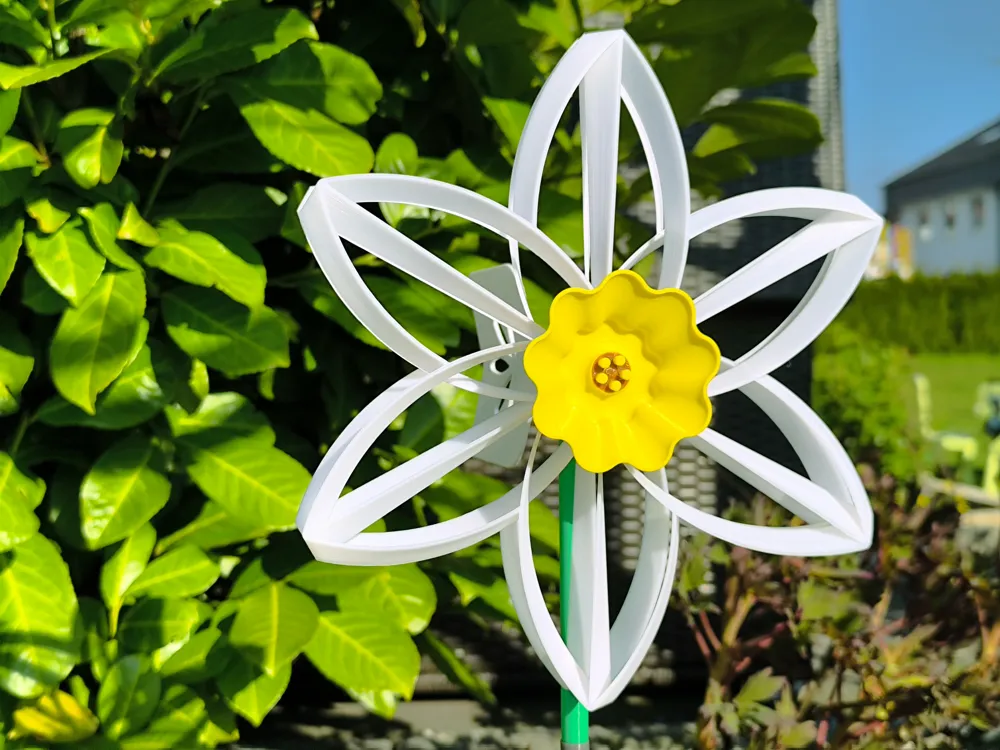 Windmill Daffodil (Osterglocken) - Free 3D Print Model - MakerWorld