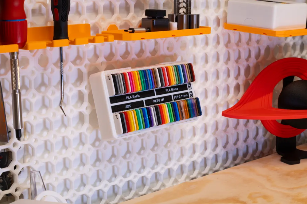 Filament Swatch Display Mount for Multiboard Remixed by Jeff Higgins ...