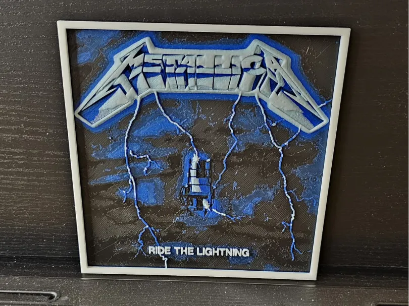 Metallica: Ride The Lightning (1984) - Albumcover von Print Sleep ...