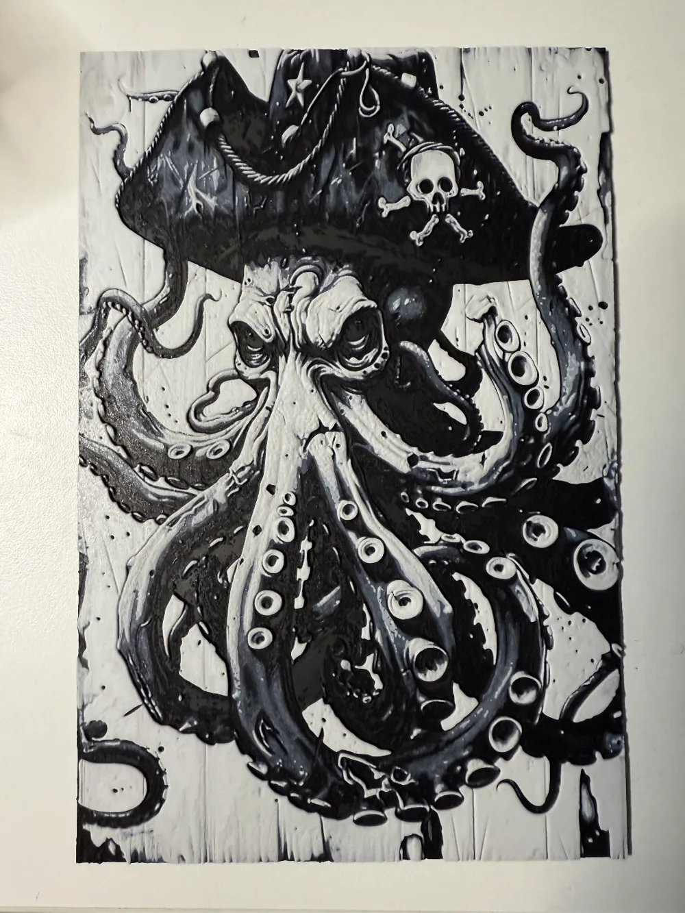 Pirate Octopus Hueforge by HoobbiMakerWorld: Download Free 3D Models