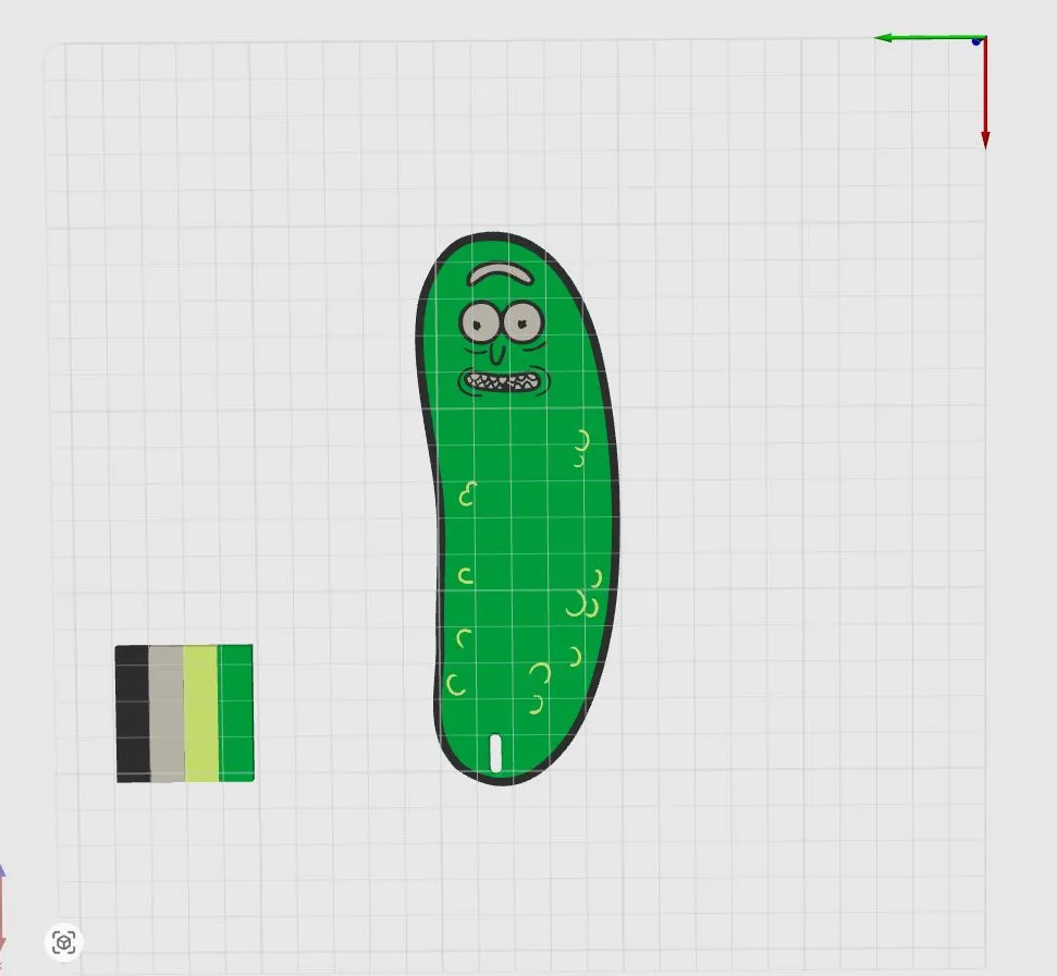 Pickle Rick Pickle Stick Ruler - Free 3D Print Model - MakerWorld