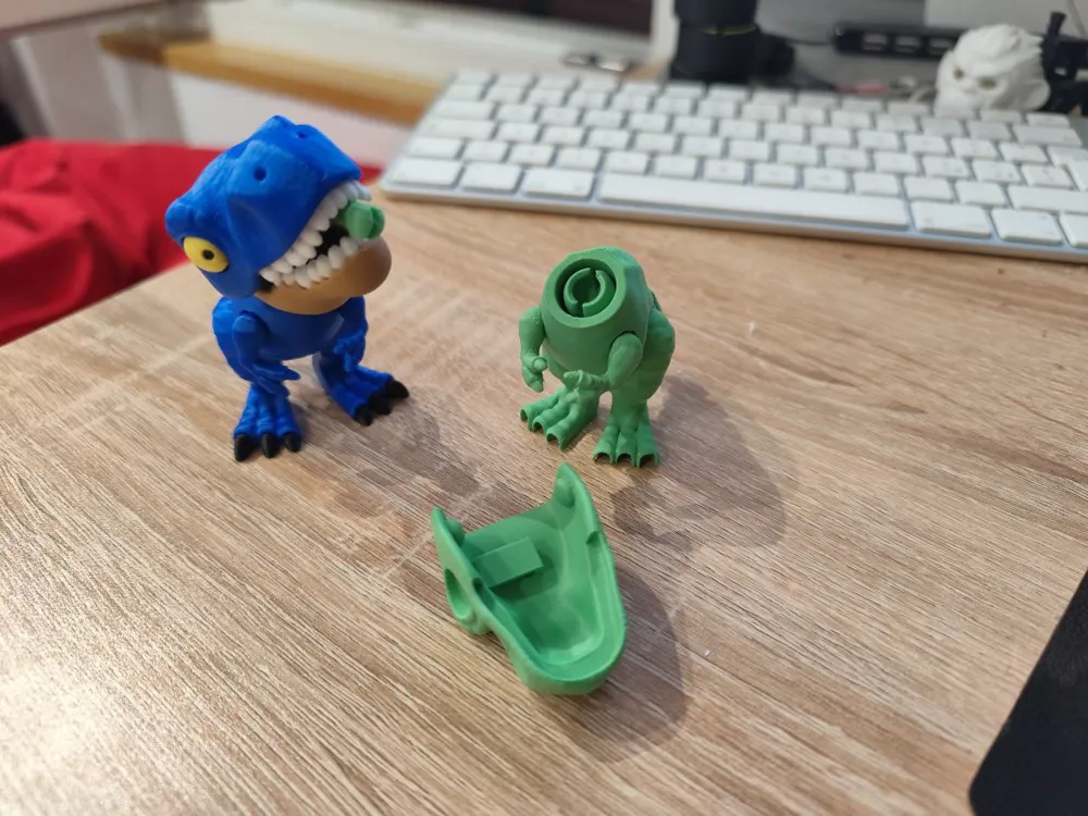 BITING T-REX (MULTIPART PRINT) Remixed by ilRox.3D MakerWorld: Download ...