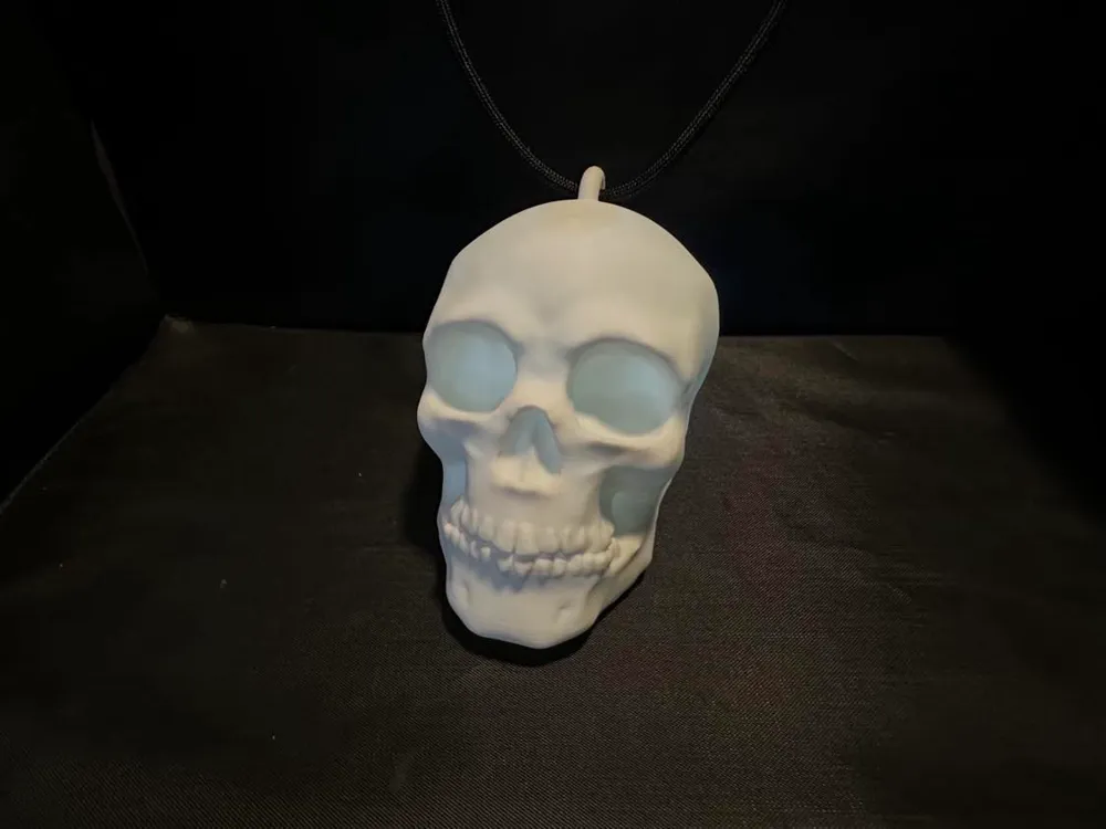Hanging Detailed Gothic Skull Tealight Lantern by BATTCAVE - MakerWorld