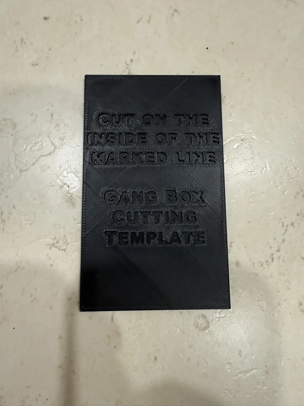 Electrical Gang Box Cutting Template - Free 3D Print Model - MakerWorld